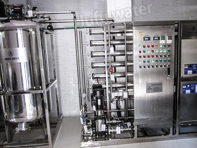 1TPH RO Water Treatment System FRP Pure Water Reverse Osmosis System